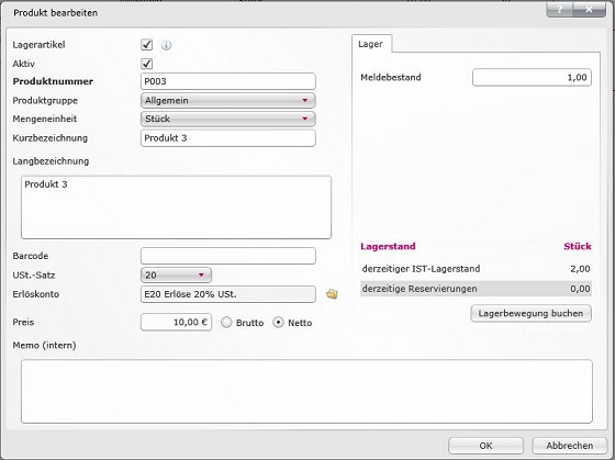 Lagerverwaltung in ProSaldo.net - so einfach gelingt es!